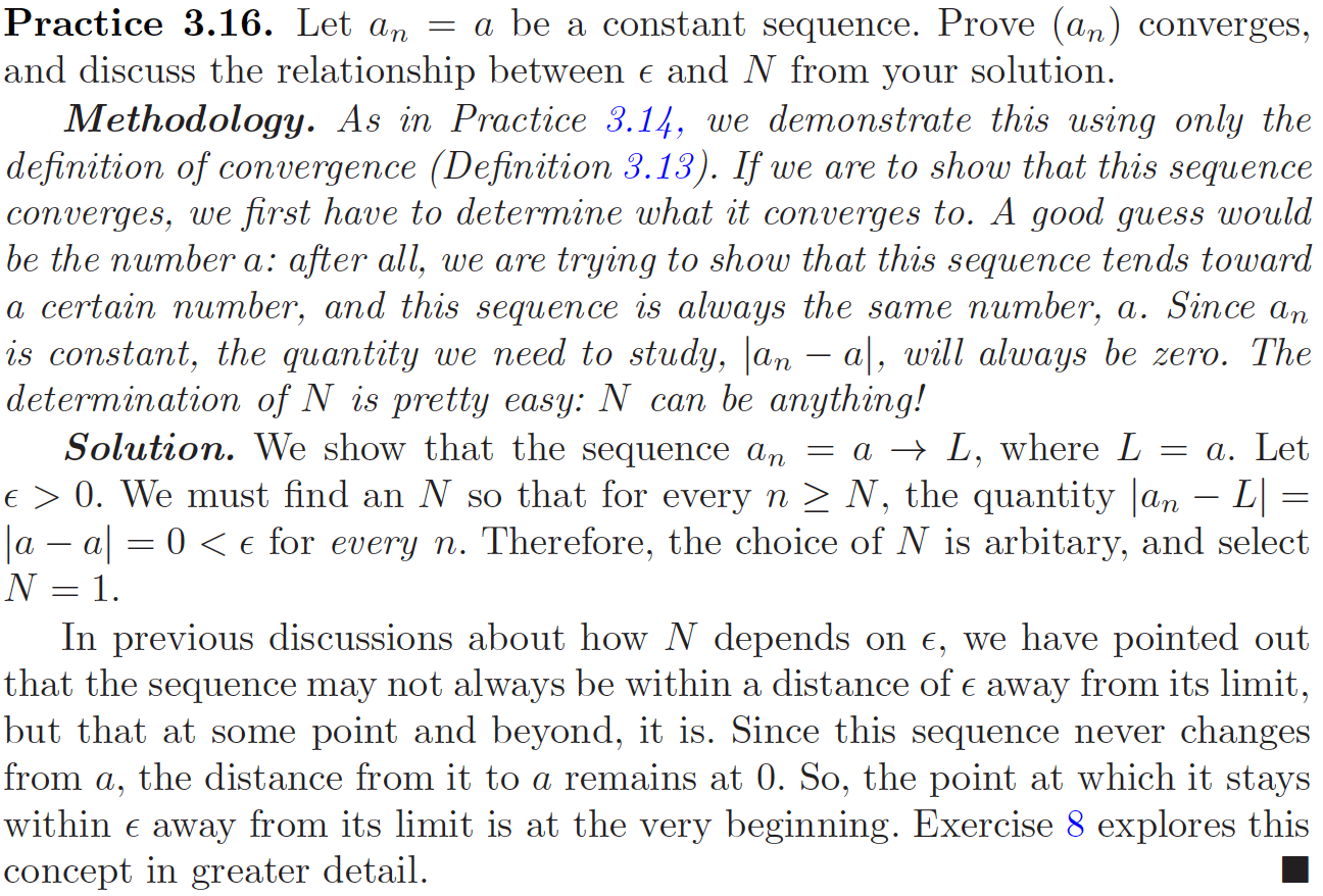 Solved Let (an) be a sequence that is eventually constant. | Chegg.com