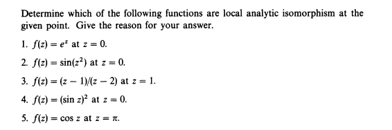 Solved Determine which of the following functions are local | Chegg.com