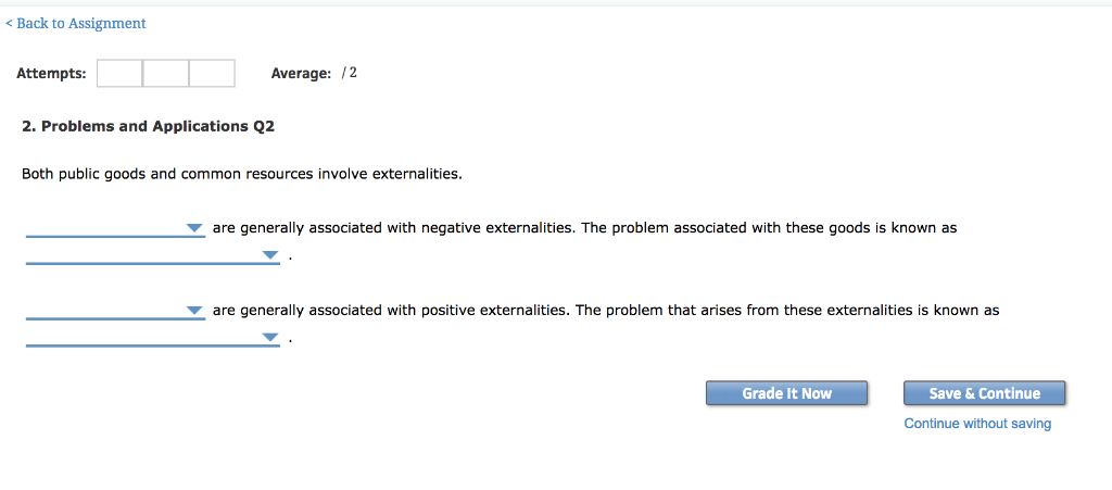 Solved Back to Assignment Attempts: Average:12 2. Problems | Chegg.com