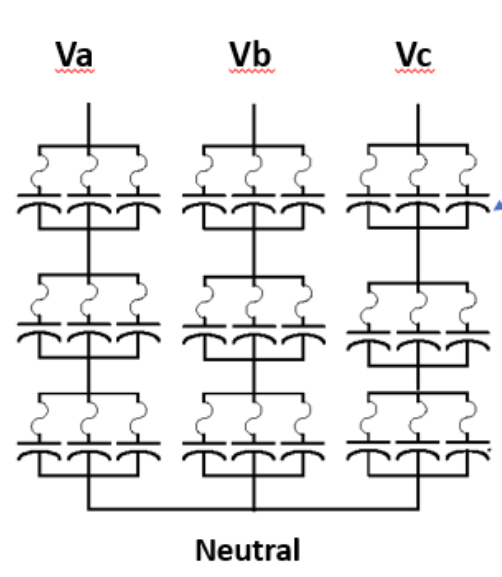 Solved A 3-phase shunt capacitor bank is shown below. The | Chegg.com