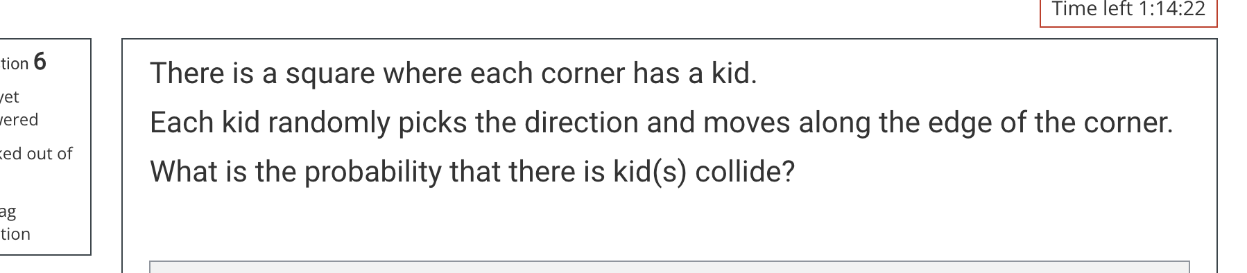 Solved There is a square where each corner has a kid. Each | Chegg.com
