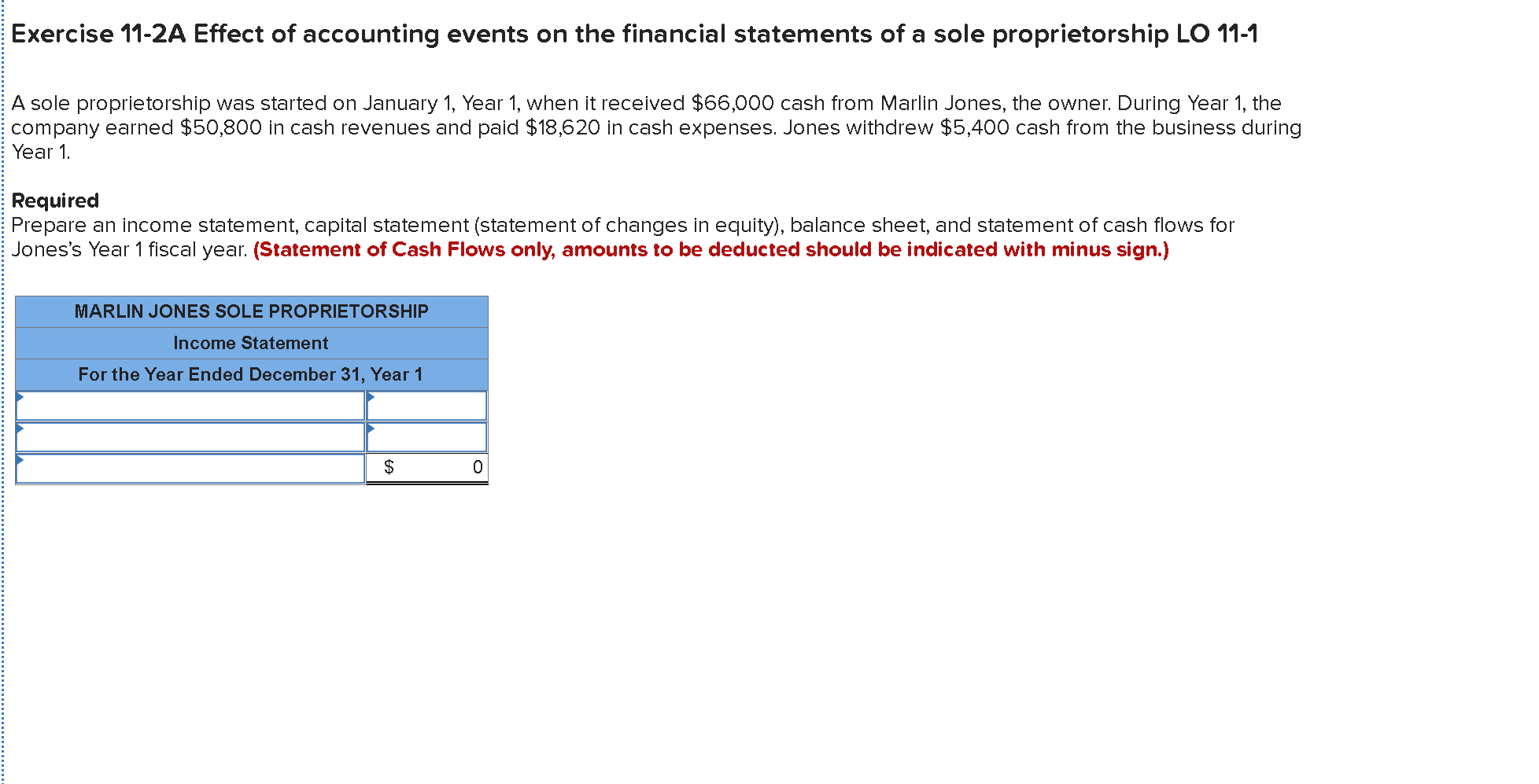 Solved Exercise 11-2A Effect of accounting events on the | Chegg.com