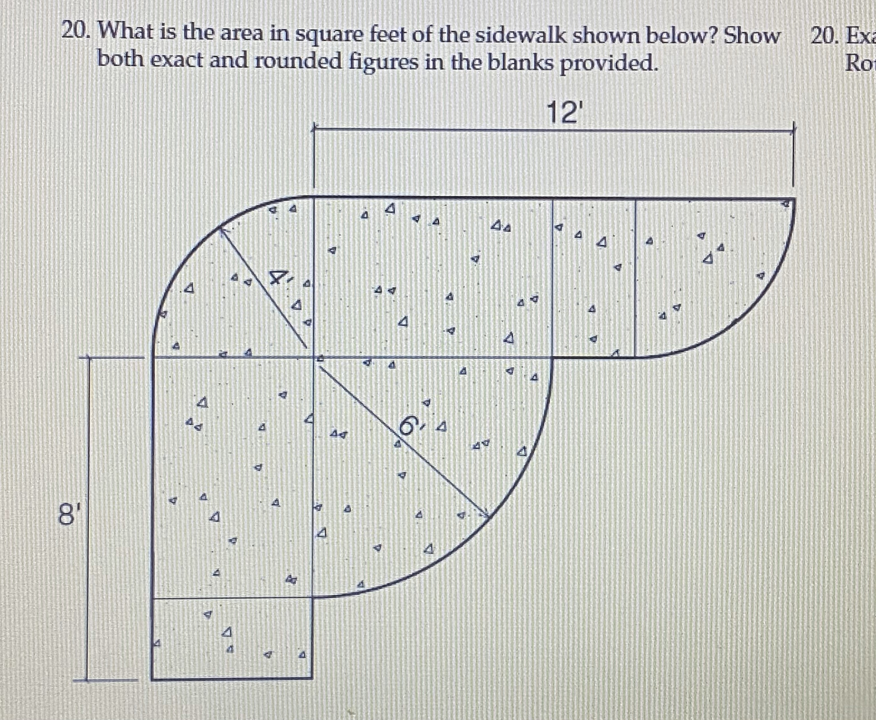 Solved How to solve for area | Chegg.com