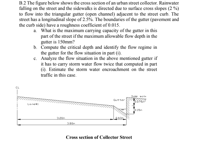 B.2 The figure below shows the cross section of an | Chegg.com