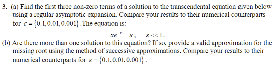 Solved 3. (a) Find the first three non-zero terms of a | Chegg.com