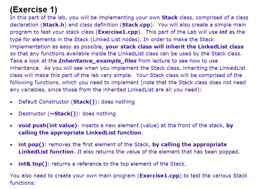 Solved (Exercise 1) In this part of the lab, you will be | Chegg.com