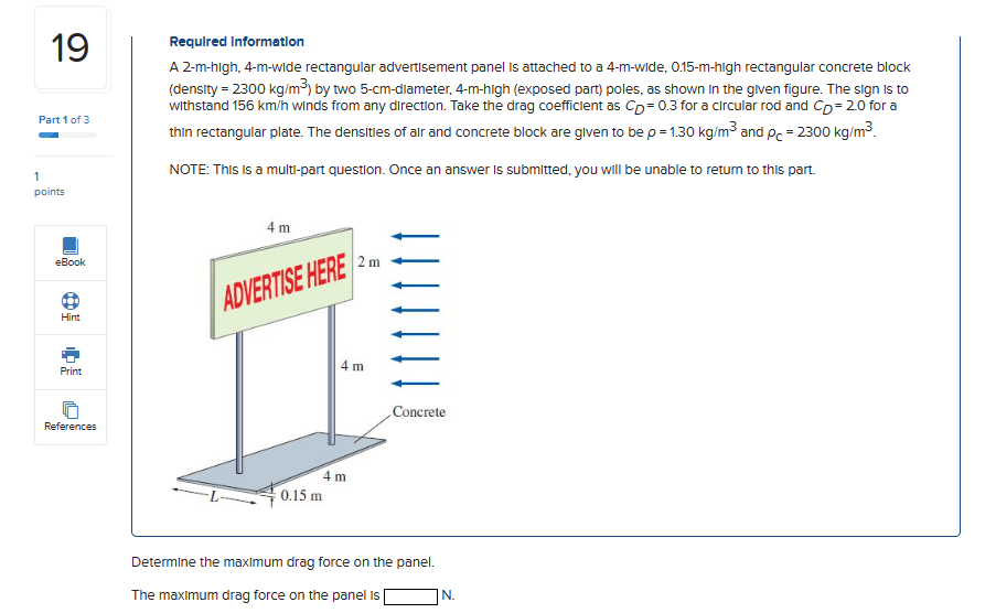 Solved Required Information A 2-m-high, 4-m-wide rectangular | Chegg.com