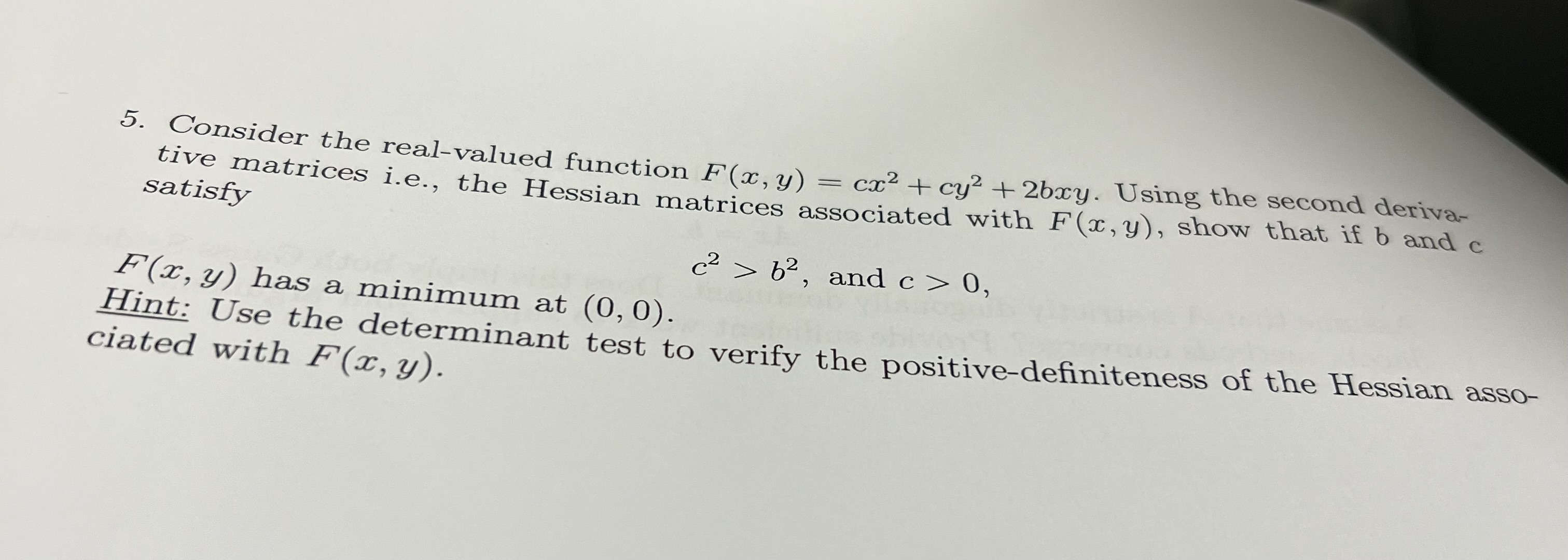 Solved 5. Consider the real-valued function | Chegg.com