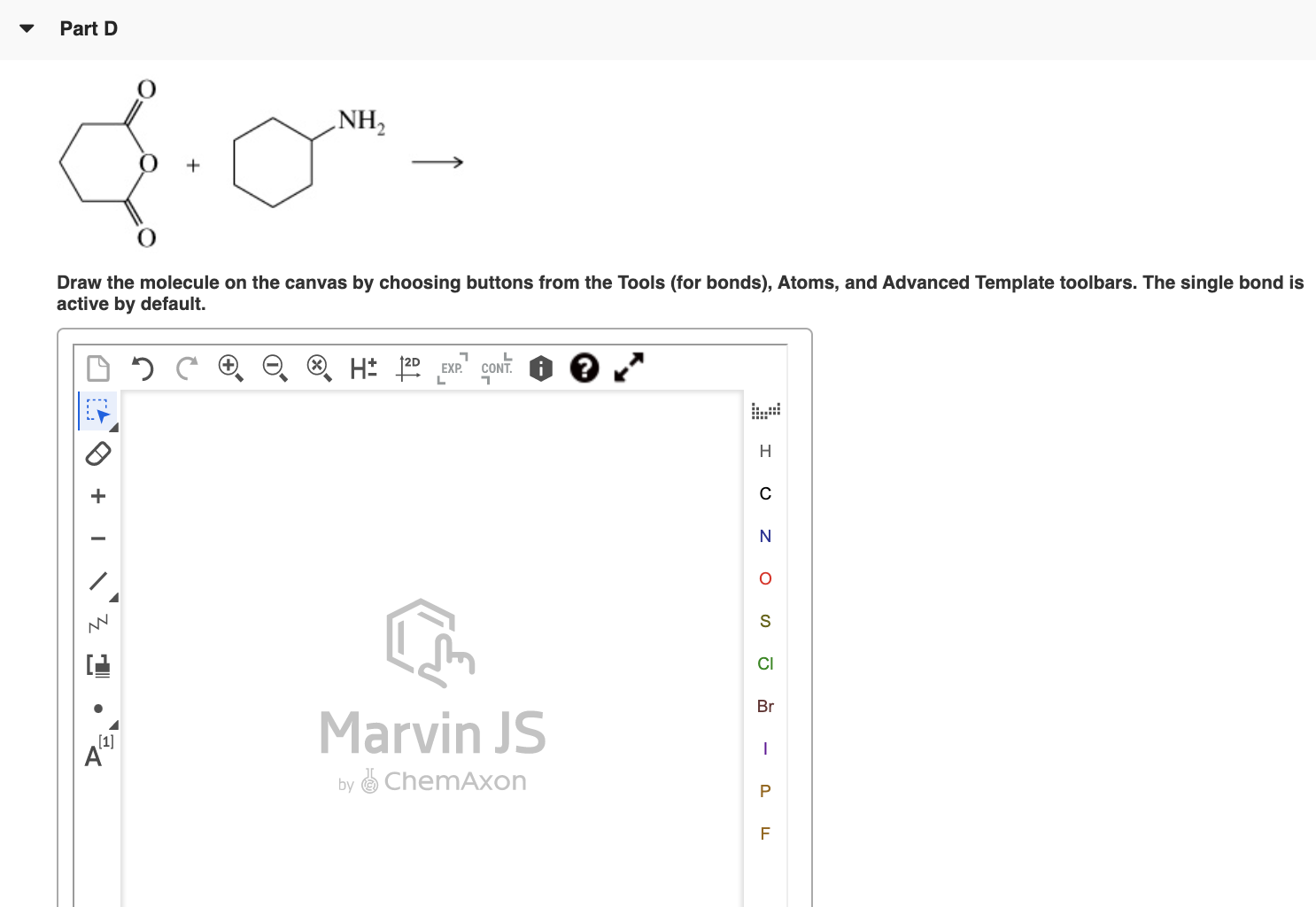 Solved Part B Ii Och Ch3nh2 Heat Draw The Molecule On The