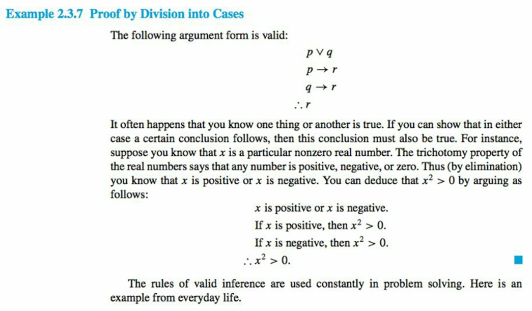 Solved The following argument form is valid: ∴p∨qp→rq→rr It | Chegg.com
