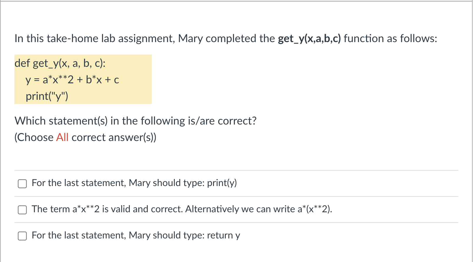 Solved In this take-home lab assignment, Mary completed the | Chegg.com