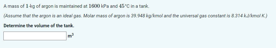 Solved kg/kmol,14 kg/kmol and 40 kg/kmol, respectively. | Chegg.com
