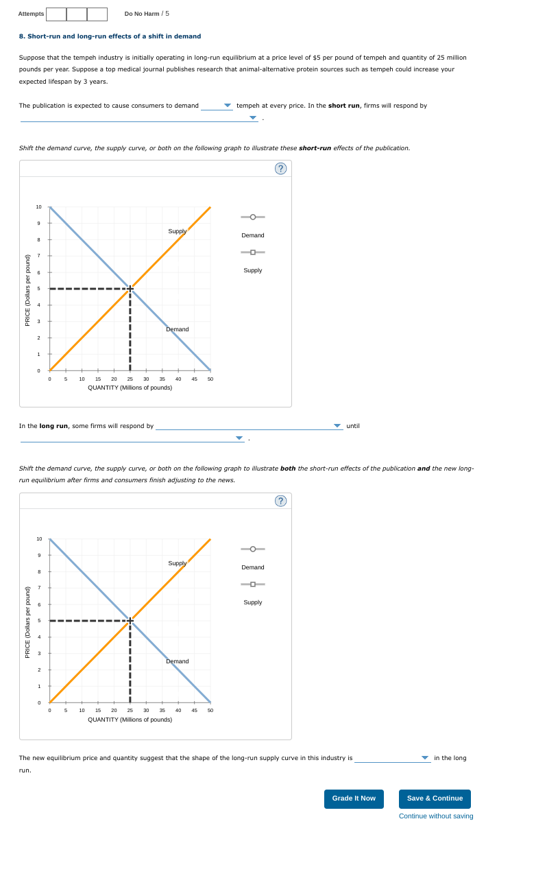 Solved 8. Short-run and long-run effects of a shift in | Chegg.com