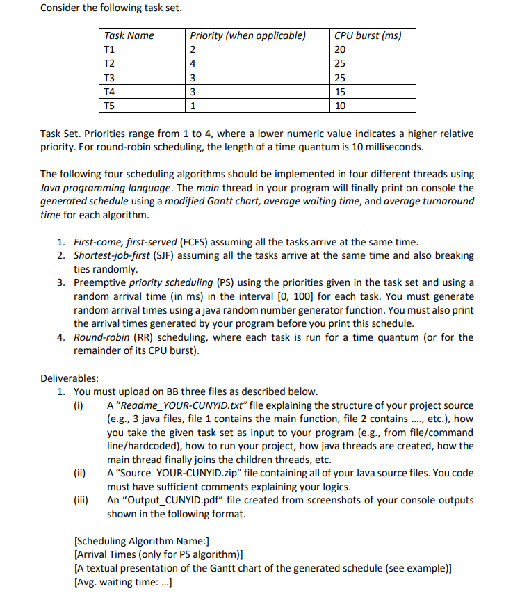 Solved You must use Java programming language.Your | Chegg.com