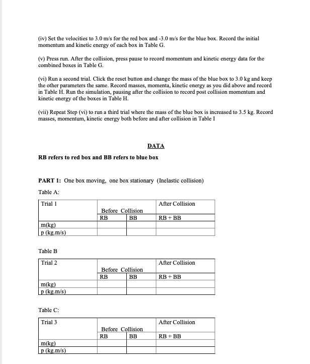 Solved General Physics LAB 10: Momentum and Collisions | Chegg.com