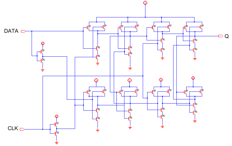 Solved This circuit is D type positive edge master slave | Chegg.com