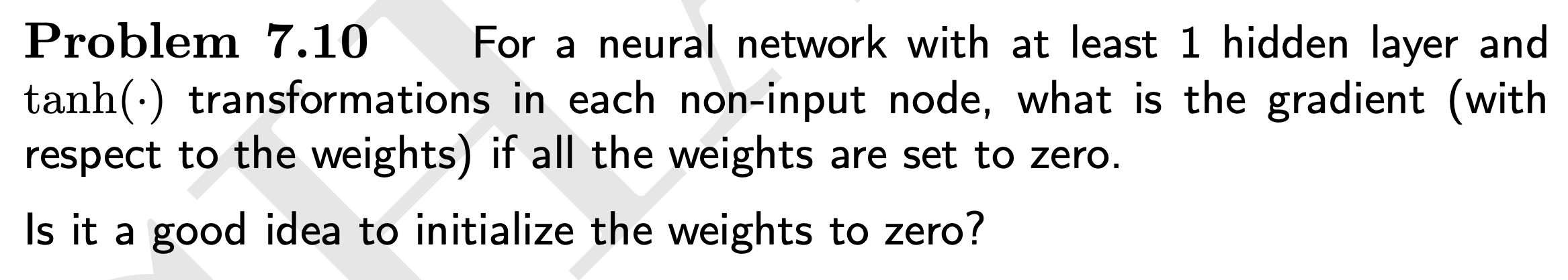 Solved For a neural network with at least 1 ﻿hidden layer | Chegg.com
