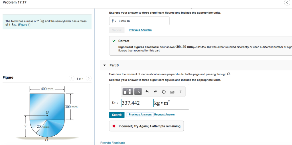 Solved Problem 17.17 Express your answer to three | Chegg.com