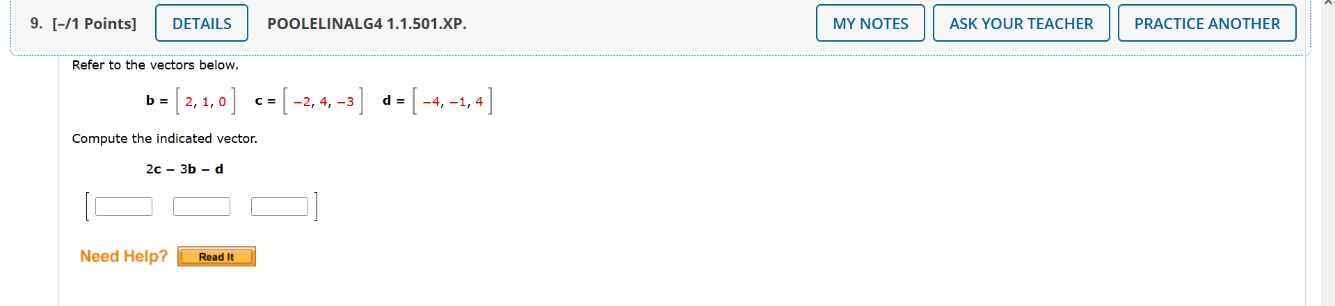 Solved Refer to the vectors below. | Chegg.com