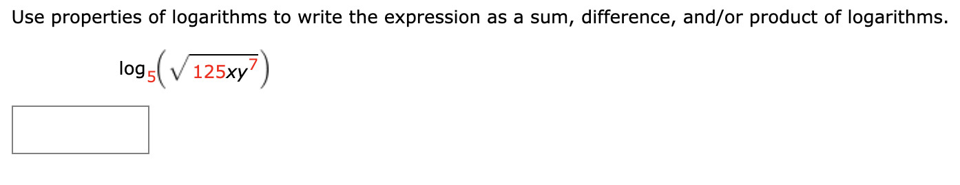 Solved Use properties of logarithms to write the expression | Chegg.com
