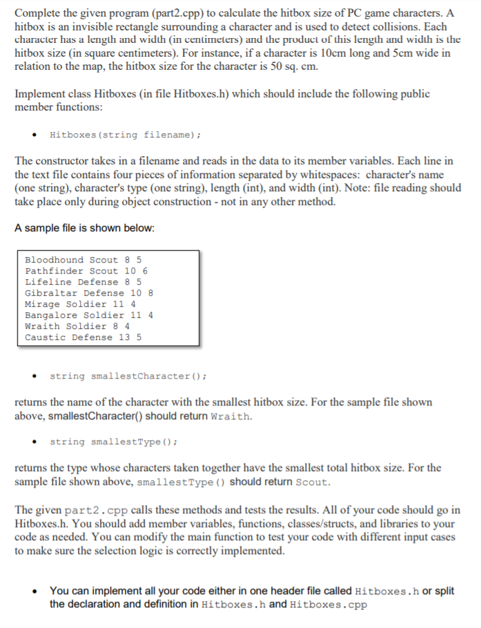 Solved I am having trouble with this CPP program, please | Chegg.com