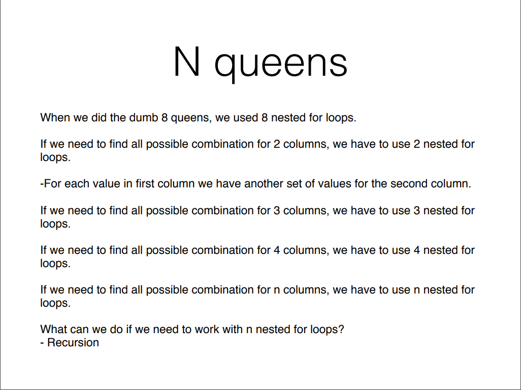 Solved In C++ Please 1 Dimension of N queens problem By the | Chegg.com