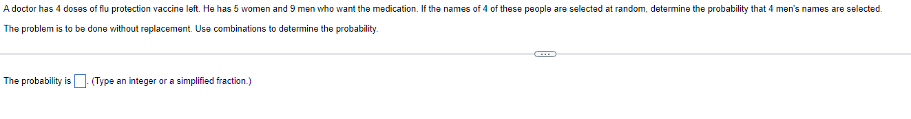Solved The problem is to be done without replacement. Use | Chegg.com
