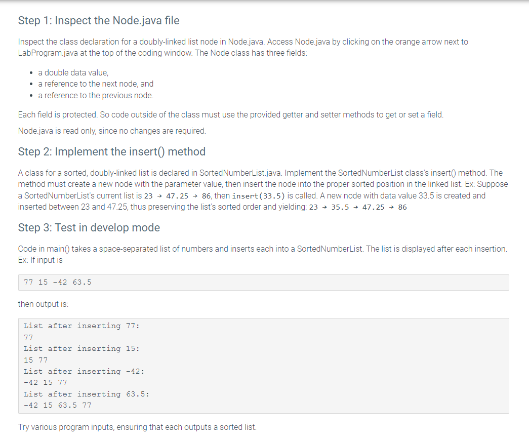 Solved MAKE SURE PASSES ALL TESTS !! IN JAVA. please provide | Chegg.com