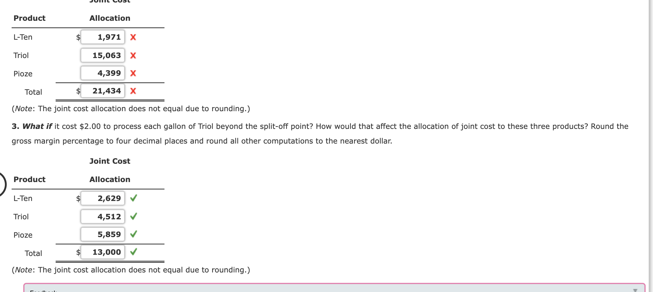 Solved Allocating Joint Costs Using the Constant Gross | Chegg.com
