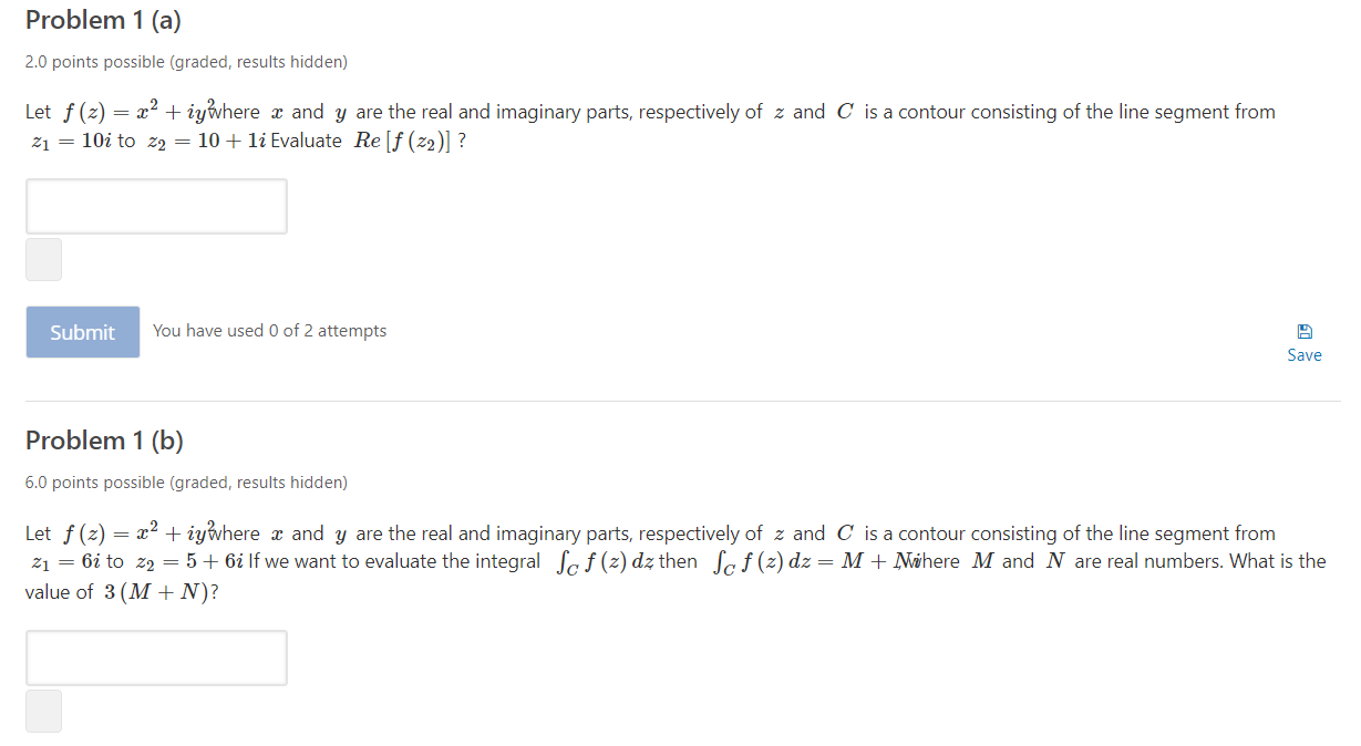 Solved Problem 1 (a) 2.0 points possible (graded, results | Chegg.com
