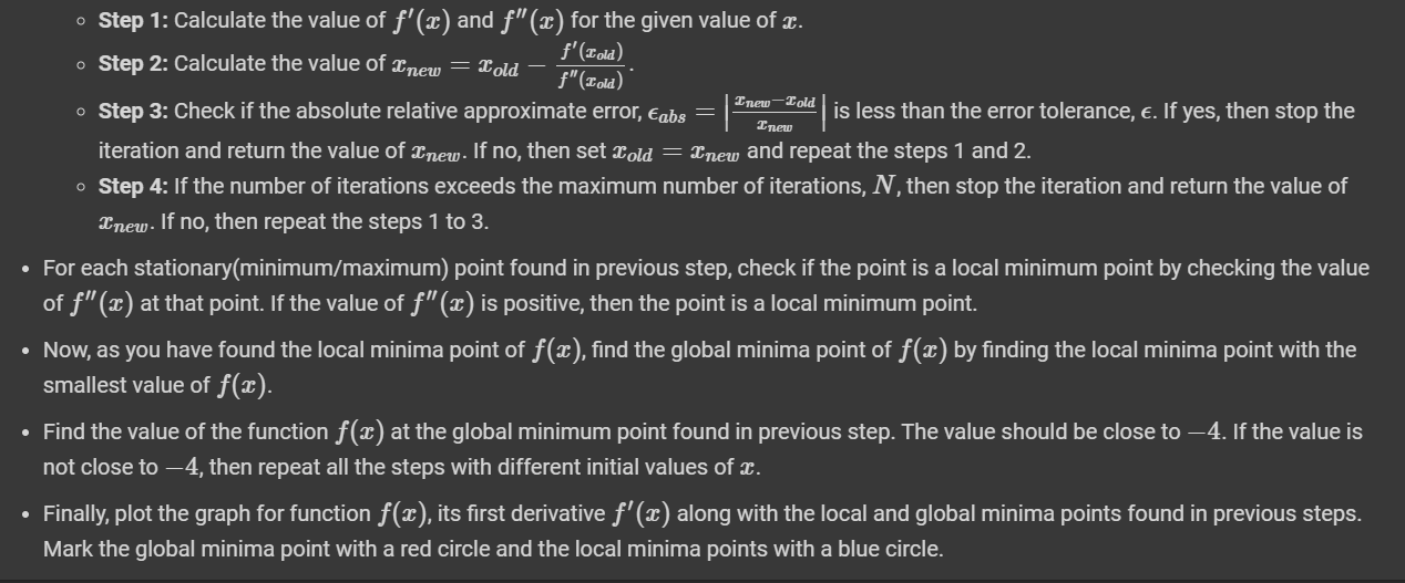Solved f(x)=ex+4+x32+8sin(x) ocal maxima / minima of a | Chegg.com