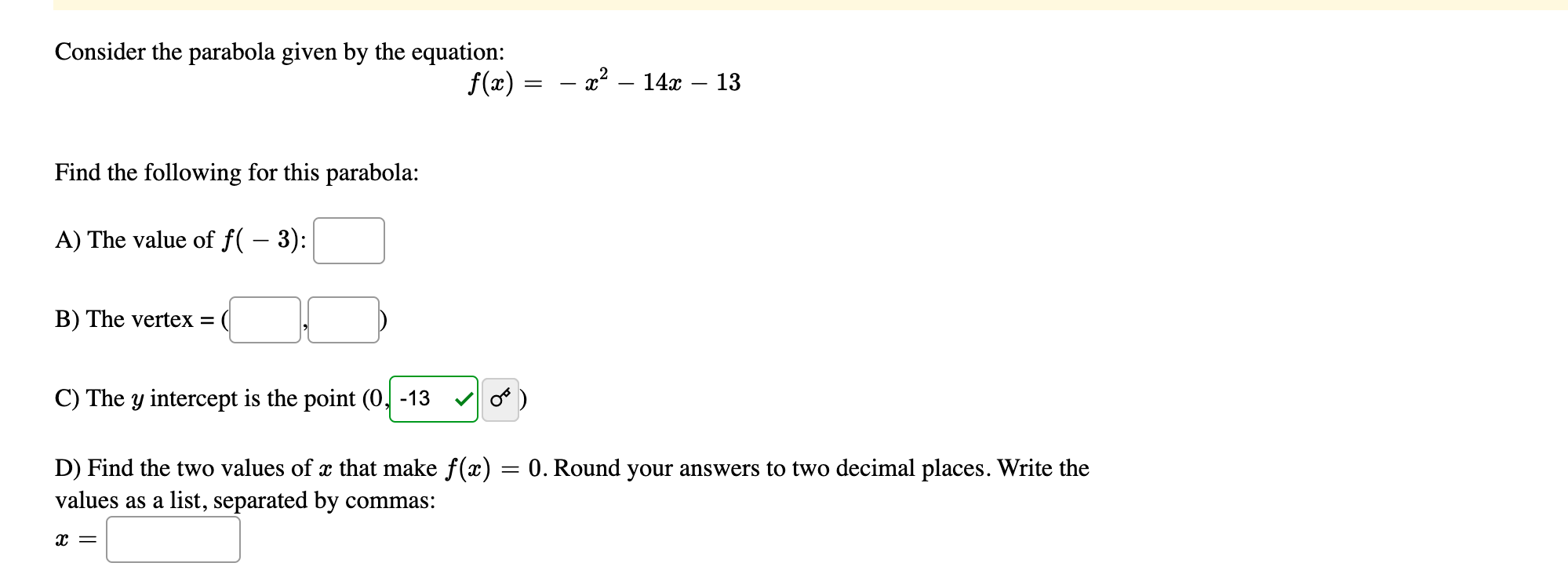 Solved Consider the Quadratic function f(x)=9x2−16. Its | Chegg.com