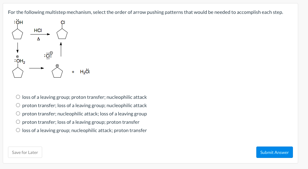 Solved For the following multistep mechanism, select the | Chegg.com