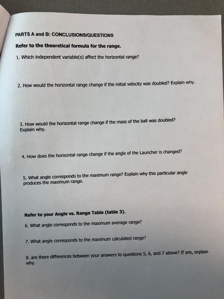 Solved Class Section Name Lab Report: 1. Use the data of | Chegg.com