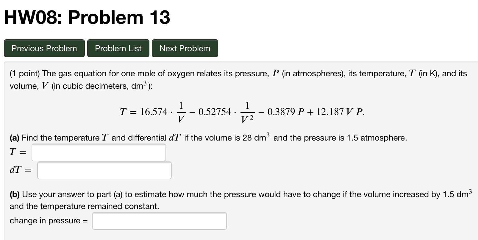 Solved HW08: Problem 13 Previous Problem Problem List Next | Chegg.com