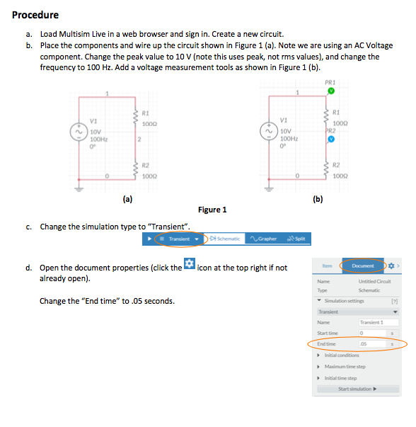 Solved Simulate the circuit. The "Grapher" view should | Chegg.com
