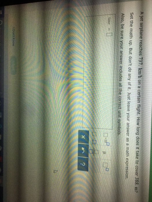 Solved A jet airplane reaches 737. km/h on a certain flight. | Chegg.com