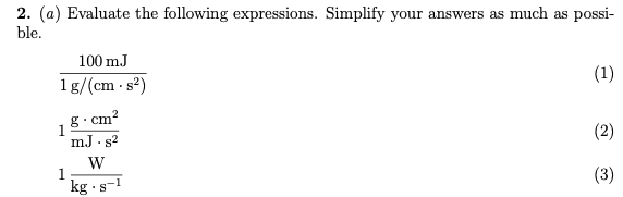 Solved 2. (a) Evaluate the following expressions. Simplify | Chegg.com