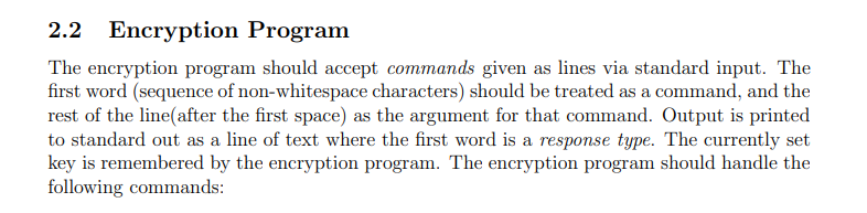Solved 1 Description The project will be implemented as | Chegg.com