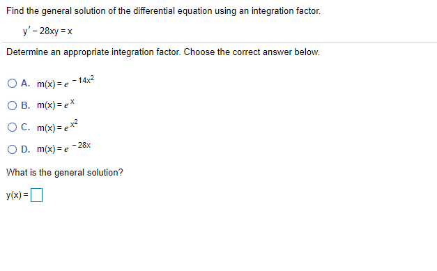 Solved Find the general solution of the differential | Chegg.com