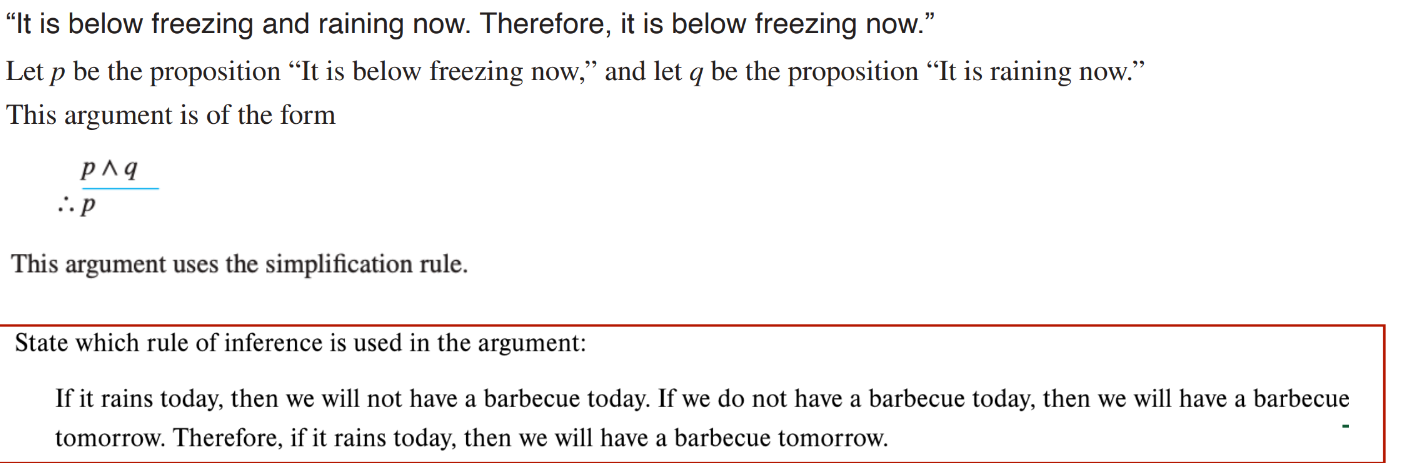 Solved "It is below freezing and raining now. Therefore, it | Chegg.com
