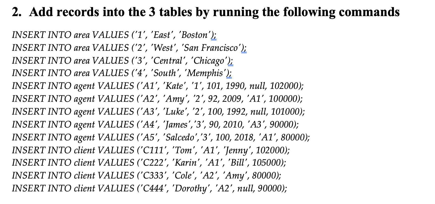 Solved HAPPY INSURANCE Observe the HAPPY INSURANCE DATABASE: | Chegg.com