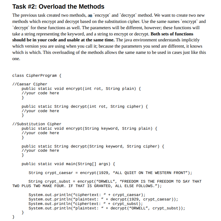 Solved Another simple cipher is called the Substitution | Chegg.com