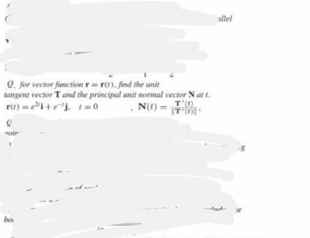 Solved for vector function r = r(t) find the unit tangent | Chegg.com