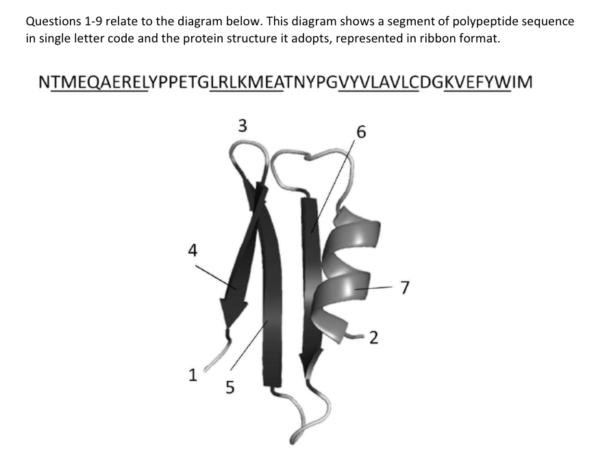 Solved Questions 1-9 relate to the diagram below. This | Chegg.com