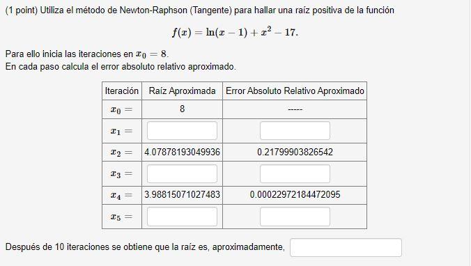 Solved Use the Newton-Raphson (Tangent) method to find a | Chegg.com