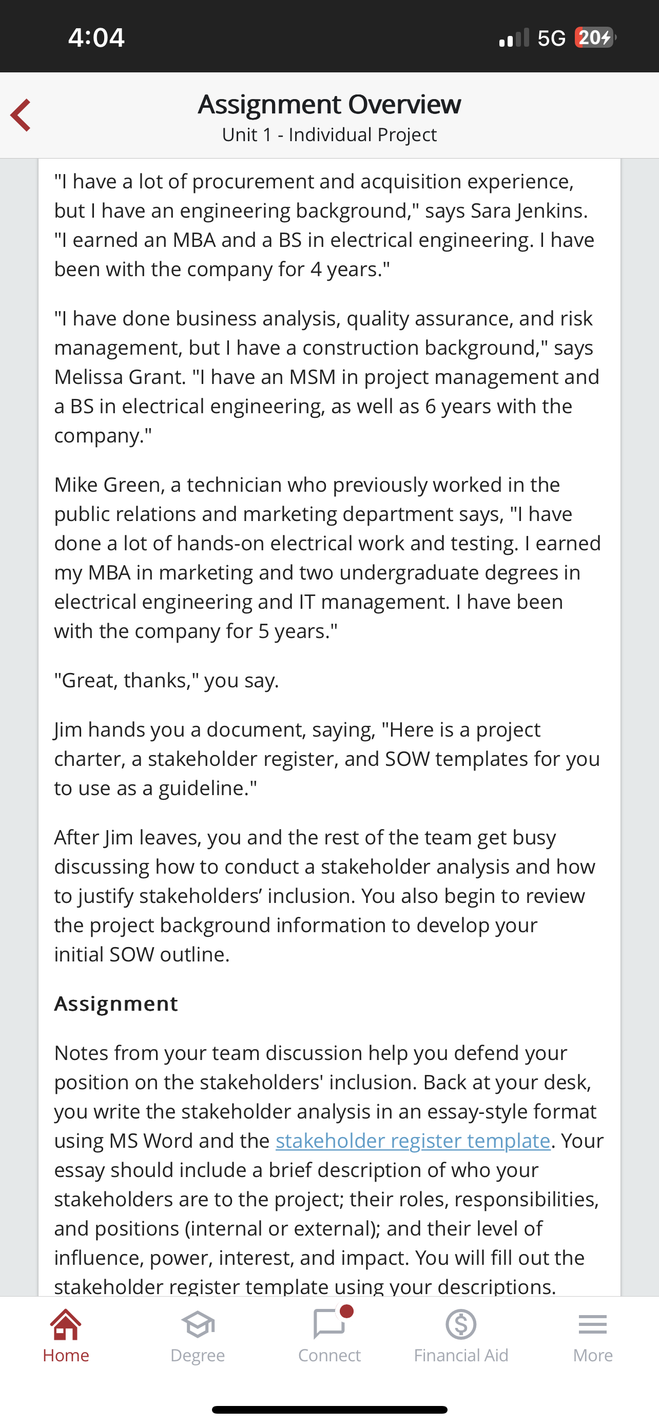 Solved Assignment Overview Unit 1 - Individual Project | Chegg.com