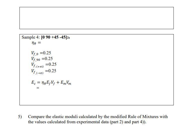 Solved Rule of Mixtures The general rule of mixtures is a | Chegg.com