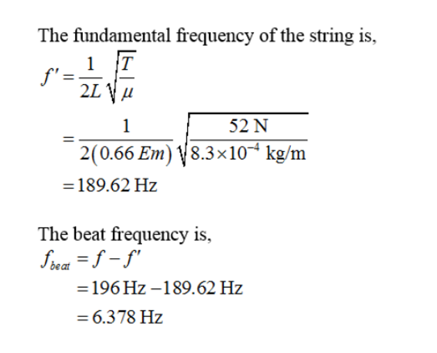 Solved 23. A guitar string has a linear density of 8.30 x | Chegg.com