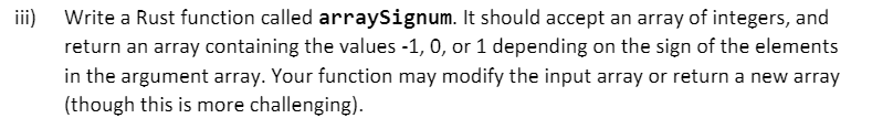 Solved ***USE RUST*** Write a Rust function called | Chegg.com